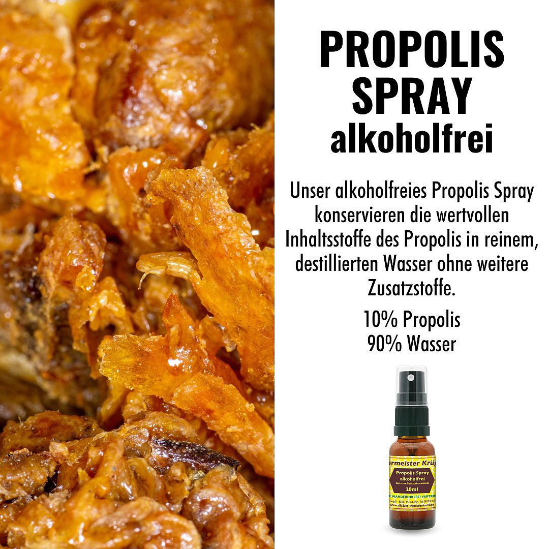 Propolis Spray alkoholfrei 20ml – Allgäuer Wanderimkerei